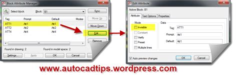 autolisp delete invisible attributes autocad tips
