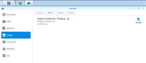 docker walkthrough synology nas with config file · tellytv telly wiki