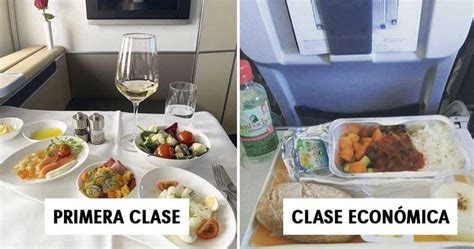 16 Comparaciones Entre La Comida De Primera Clase Y Clase Económica De