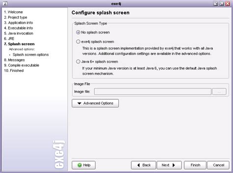 [exe4j] how to use exe4j to generate java program to