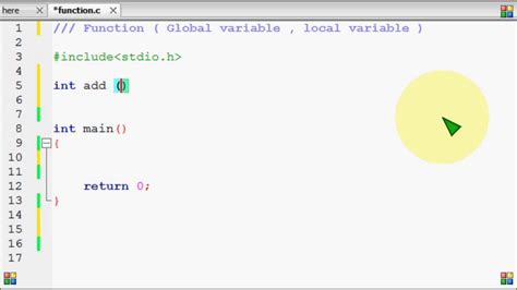 bangla c programming tutorial 78 function global and local variable youtube