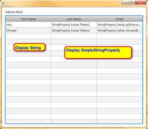 string javafx how to display simplestringproperty