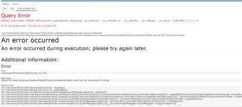 cda patient import to chart fails · issue 6038 · openemr openemr · github