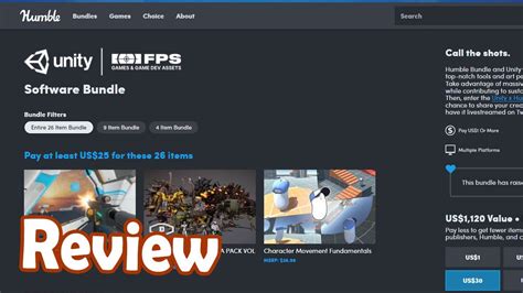 un vistazo rápido al humble bundle de unity fps games and