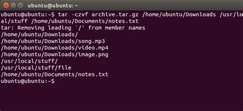 how to compress and extract files using the tar command on linux ilicomm