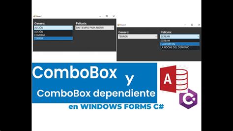 llenar combobox y combobox dependiente con datos de microsoft access