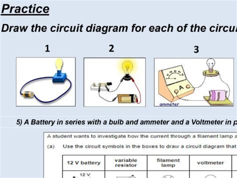aqa gcse physics 4 2 1 1 electricity standard circuit diagram