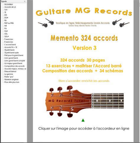 Accord Guitare Débutant Accordeur Guitare Guitare Mg Records
