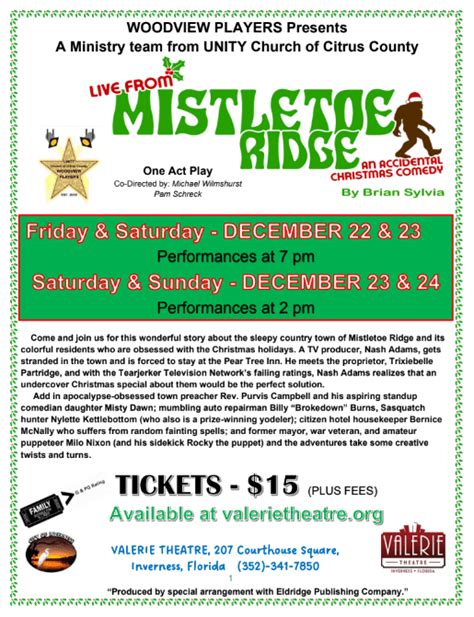 Live From Mistletoe Ridge Citrus County Chamber Of Commerce