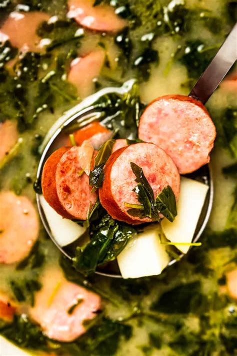 Smoked Sausage Kale And Potato Soup Recipe Diethood