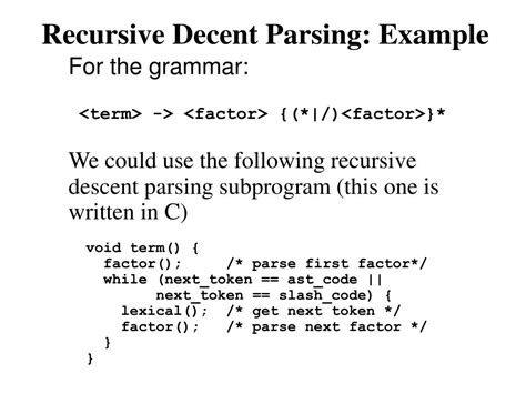 ppt 4 c parsing powerpoint presentation free download id 5496203