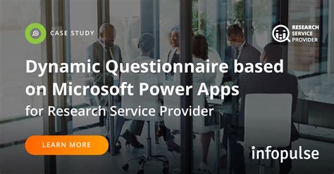 dynamic questionnaire built on power apps for a research provider