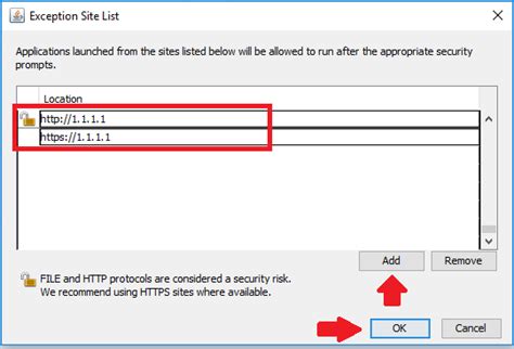 how to add a java exception for ipmi drac