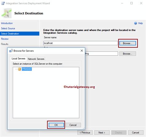 deploy ssis package using sql server