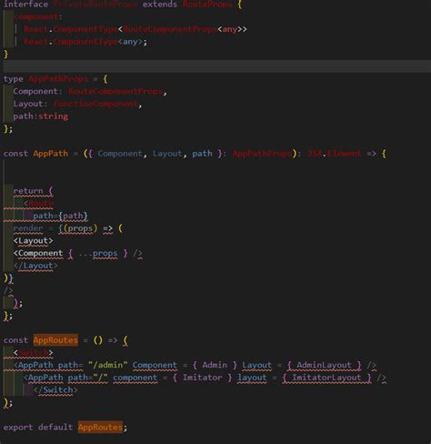 reactjs react typescript how to configure routes ts file stack overflow