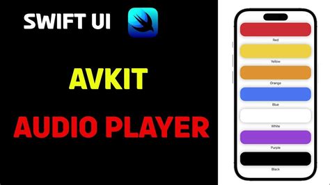 swiftui audio player avkit swiftui tutorial youtube