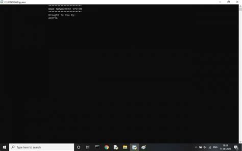 bank management system project in python with source code and report