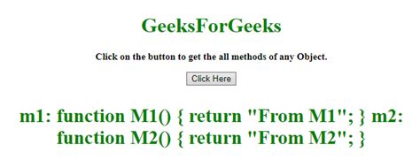 how to get all the methods of an object using javascript