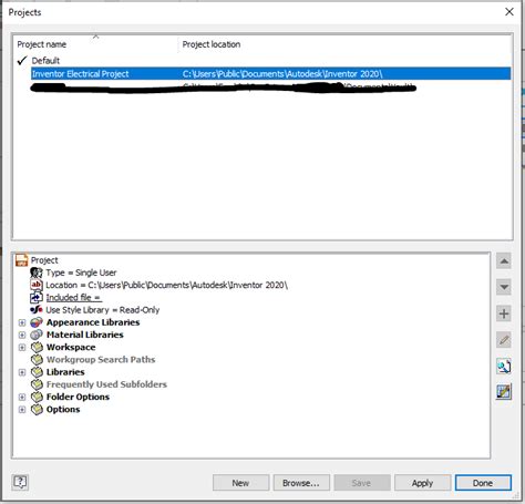 solved inventor tutorial no workspace in place component