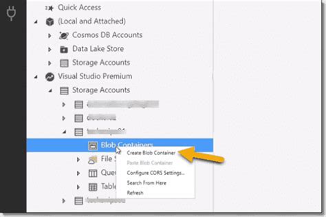 azure storage explorer manage table blog queue and
