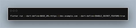 command line variables on flutter using dart define vinesh s blog