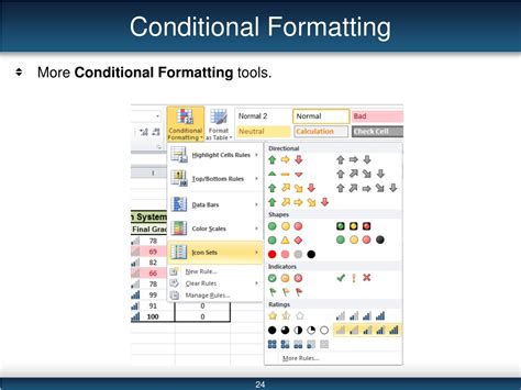 ppt chapter 2 excel basics and formatting powerpoint presentation