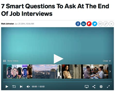 7 Smart Questions To Ask At The End Of Job Interviews Job Interview