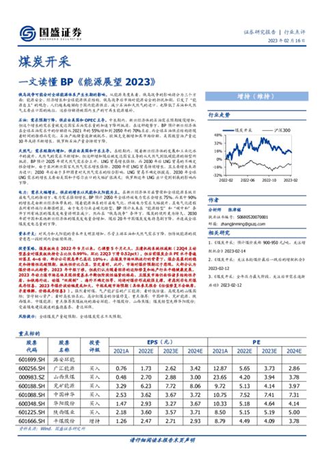 一文读懂 Bp《能源展望 2023》