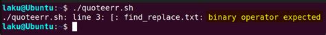 [solved] “binary operator expected” error in bash linuxsimply