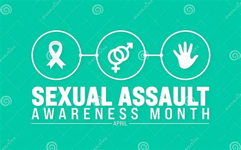 April Is Sexual Assault Awareness Month Background Template Holiday