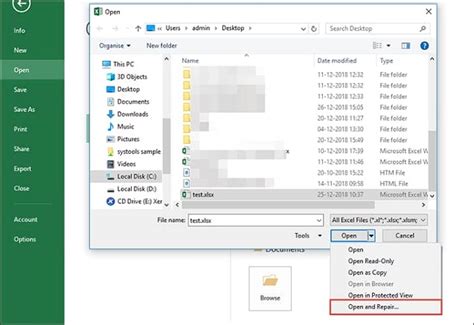 how to fix excel cannot open the file because the extension is not