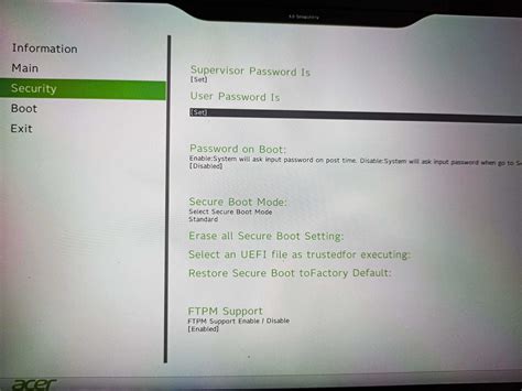 acer switch 10 bios secure boot option locked can t boot usb drive for