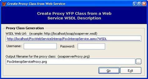 using visual foxpro to call web services for data access