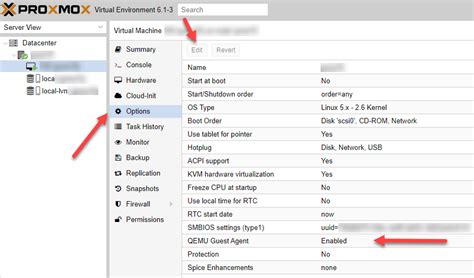 resolving no qemu guest agent error in proxmox ve