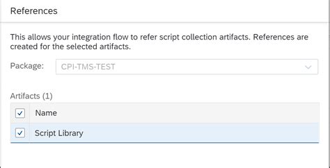 using script collection across various integration flows in a package