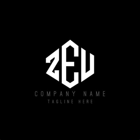 Premium Vector Zeu Letter Logo Design With Polygon Shape Zeu Polygon