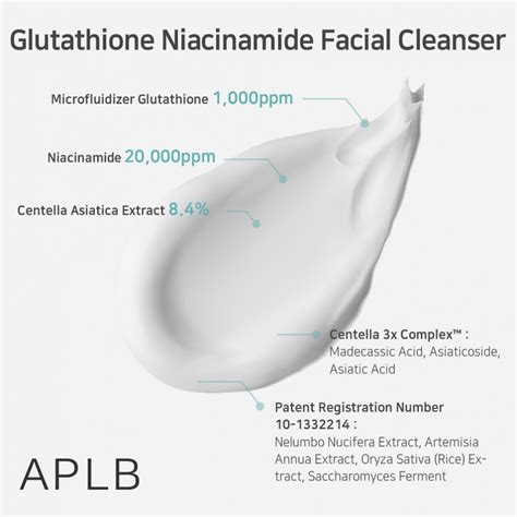 Aplb Glutathione Niacinamide Facial Cleanser 80ml