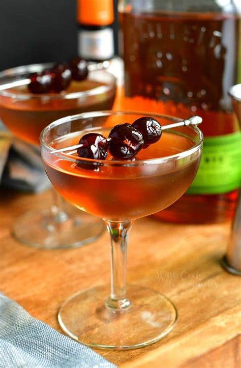 Classic Manhattan Cocktail Is A Simple Combination Of Rye Whiskey