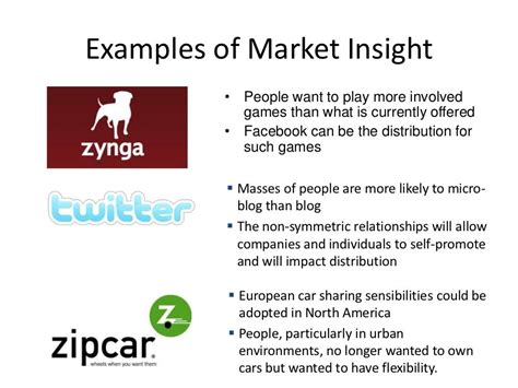 Examples Of Market Insight
