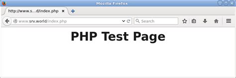 centos 7 apache d use php server world