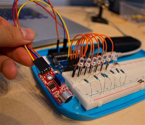 build your own arduino based sound sensitive leds