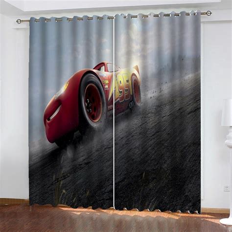 Order Cars 3 Lightning Mcqueen 3 3d Living Room Shower Curtain From