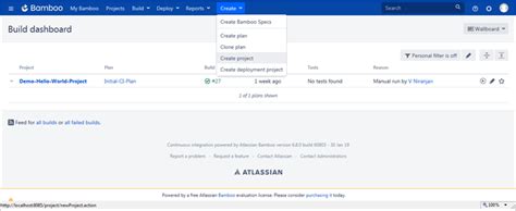 atlassian bamboo tutorial java web app deployment with bitbucket