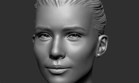 Sculpting A Realistic Female Face Flippednormals