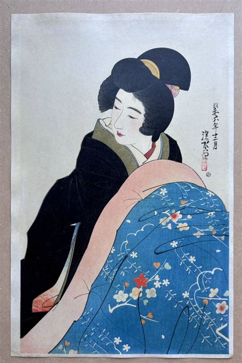 【目立った傷や汚れなし】炬燵 伊東深水 真作 木版画 新版画 川瀬巴水 吉田博 土屋光逸 小林清親 高橋松亭の落札情報詳細 ヤフオク落札