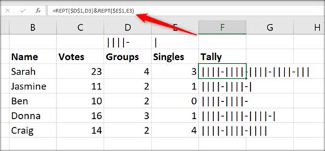 how to make a tally graph in microsoft excel bacana