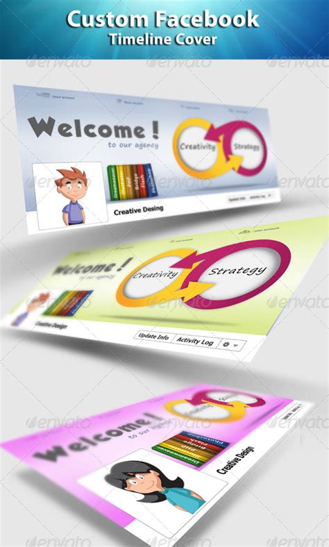 creative agency timeline cover by garhernan graphicriver