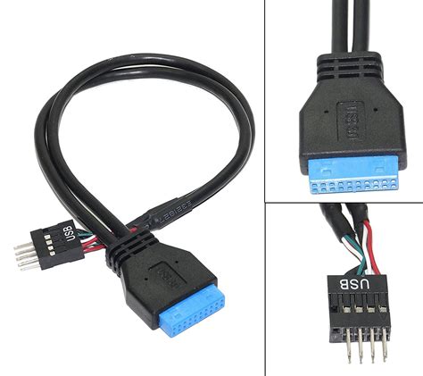 Storite Usb Motherboard Connector 20 Pin Usb 3 0 Female To 9 Pin Usb 2