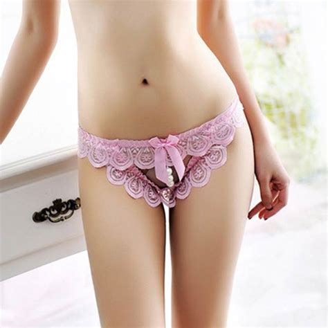 選べる4色★総レースフロントオープンパール＆リボン付tバックショーツ単品[sexyランジェリー]│下着・ランジェリー・ブラジャー通販のdrw