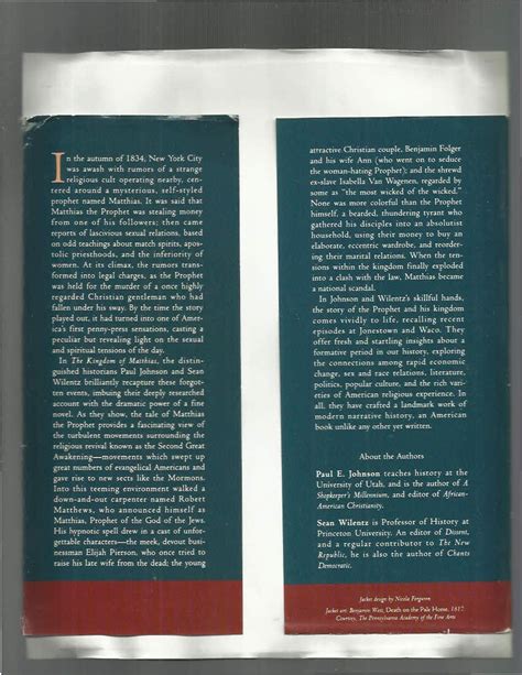 The Kingdom Of Matthias A Story Of Sex And Salvation In 19th Century